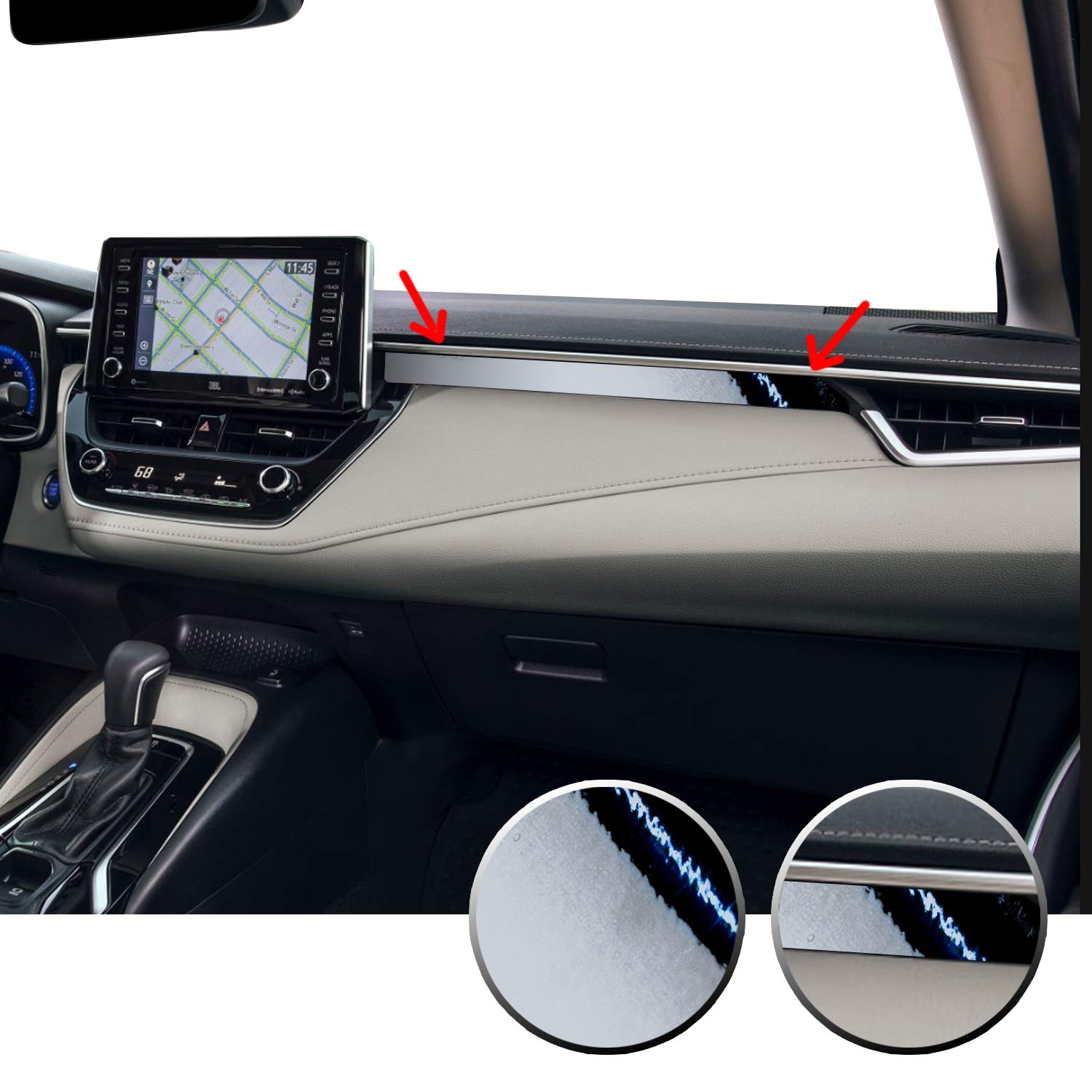 Steel Blue Toyota Corolla Interior