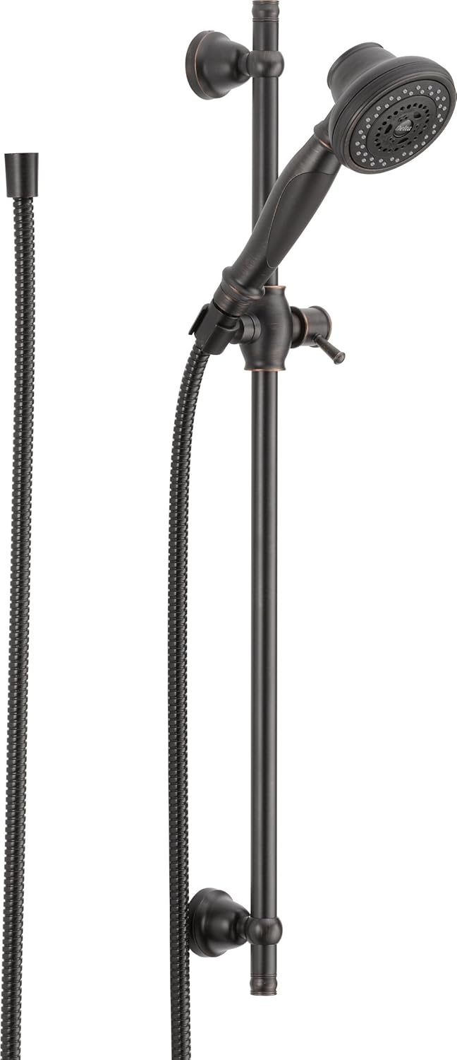 Amazon.com: Delta Faucet 57021-RB Slide Bar Hand Shower, Venetian ...