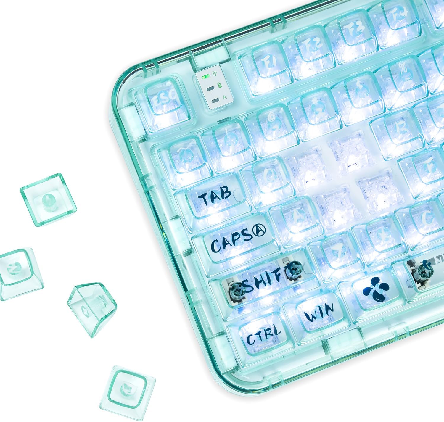 Amazon.com: REDQIN Keycap Set Pink Jade 160 Keys RSA Profile PBT ...