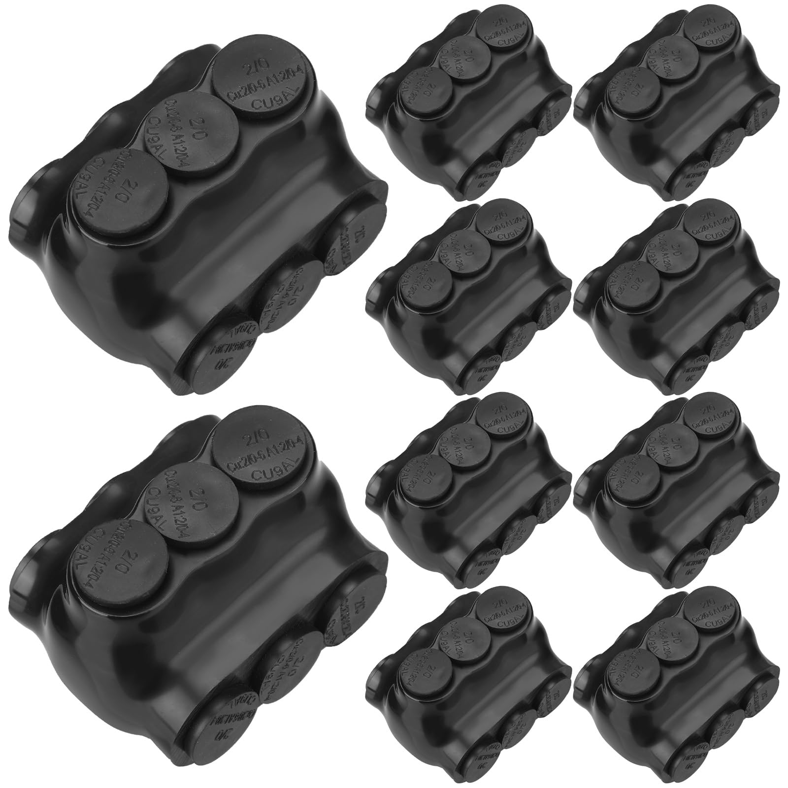 Snapklik.com : Copkim 10 Pack Black Multi Cable Connector Insulated ...