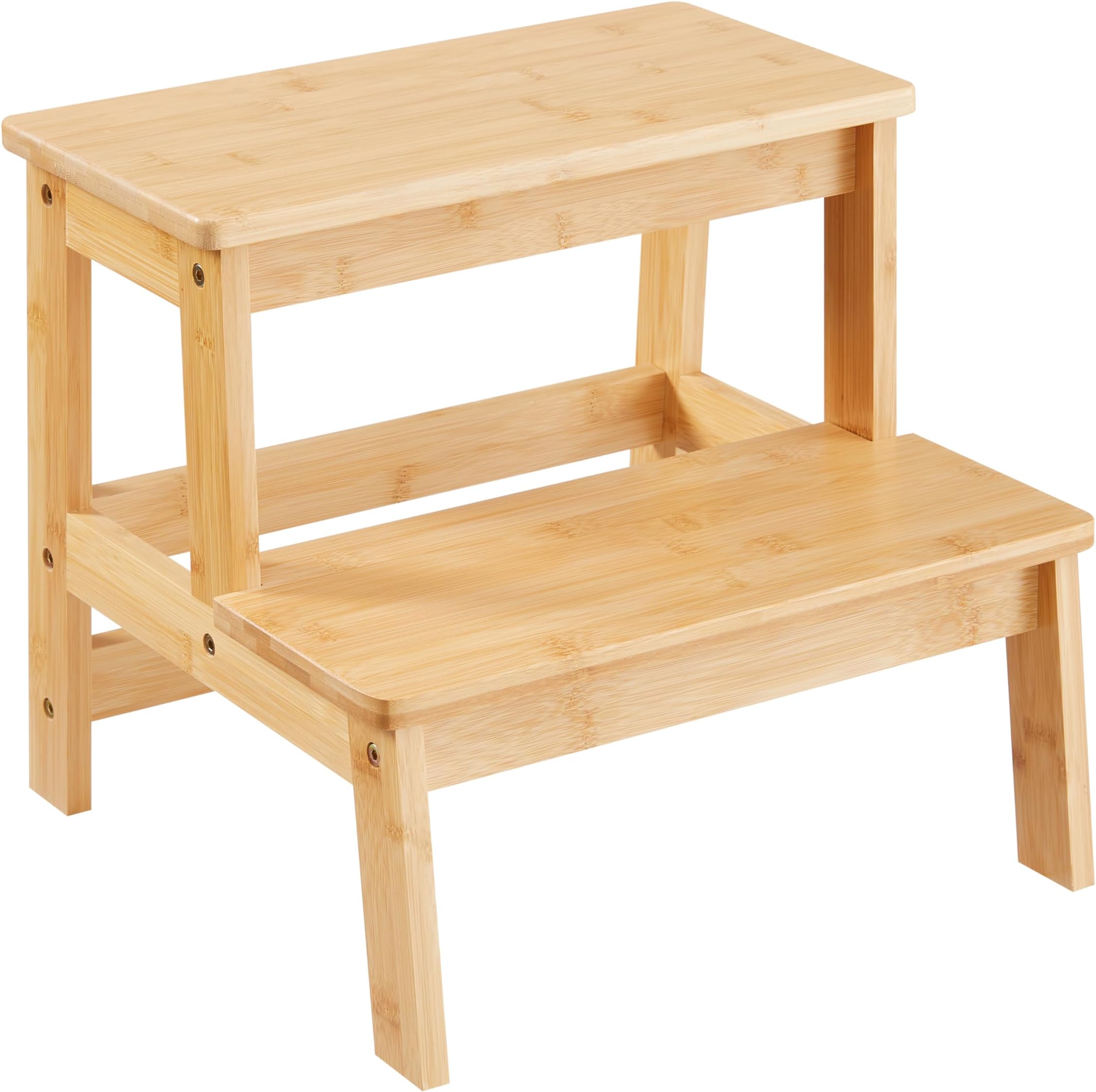 Amazon.com: Winsome Beech Wood Double Step Stool, Antique Walnut (94022 ...