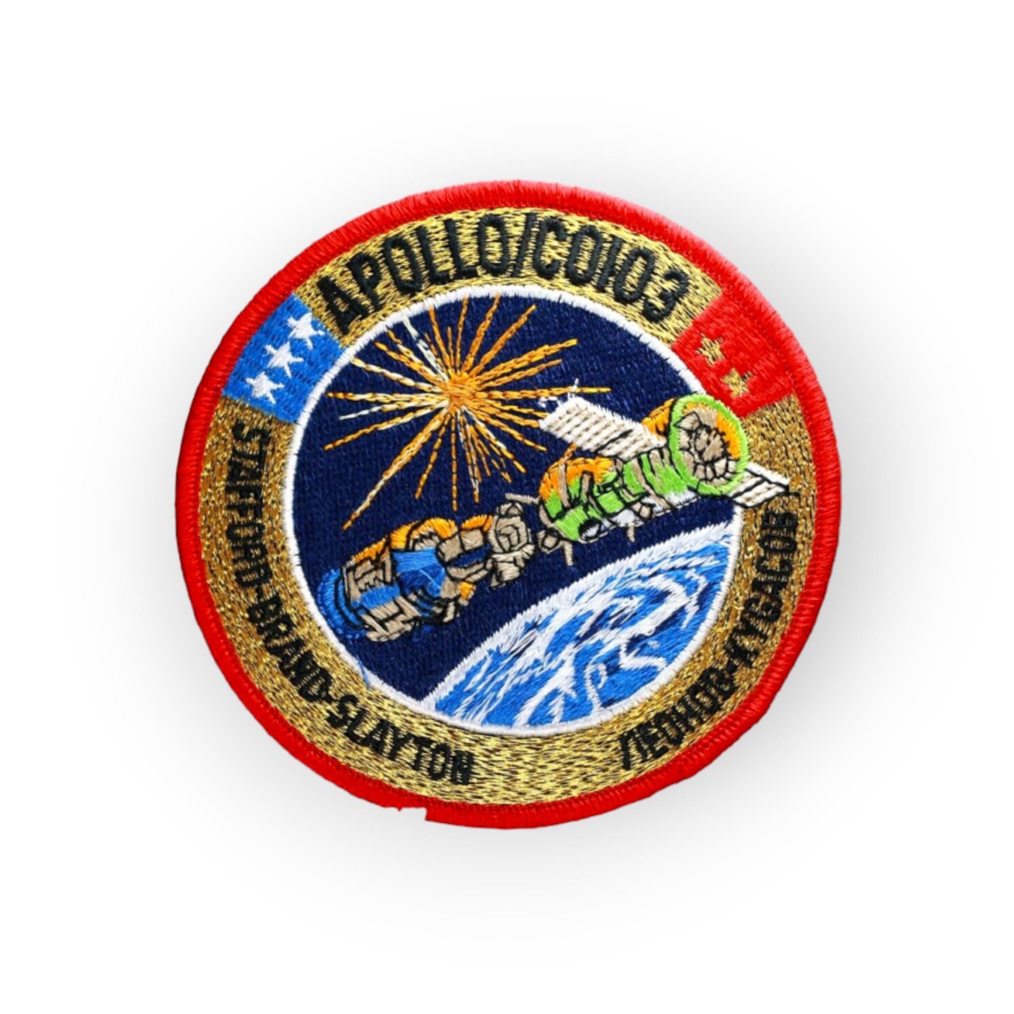 Amazon.com: Apollo Soyuz - Official - Original Ab Emblem 4" Space ...