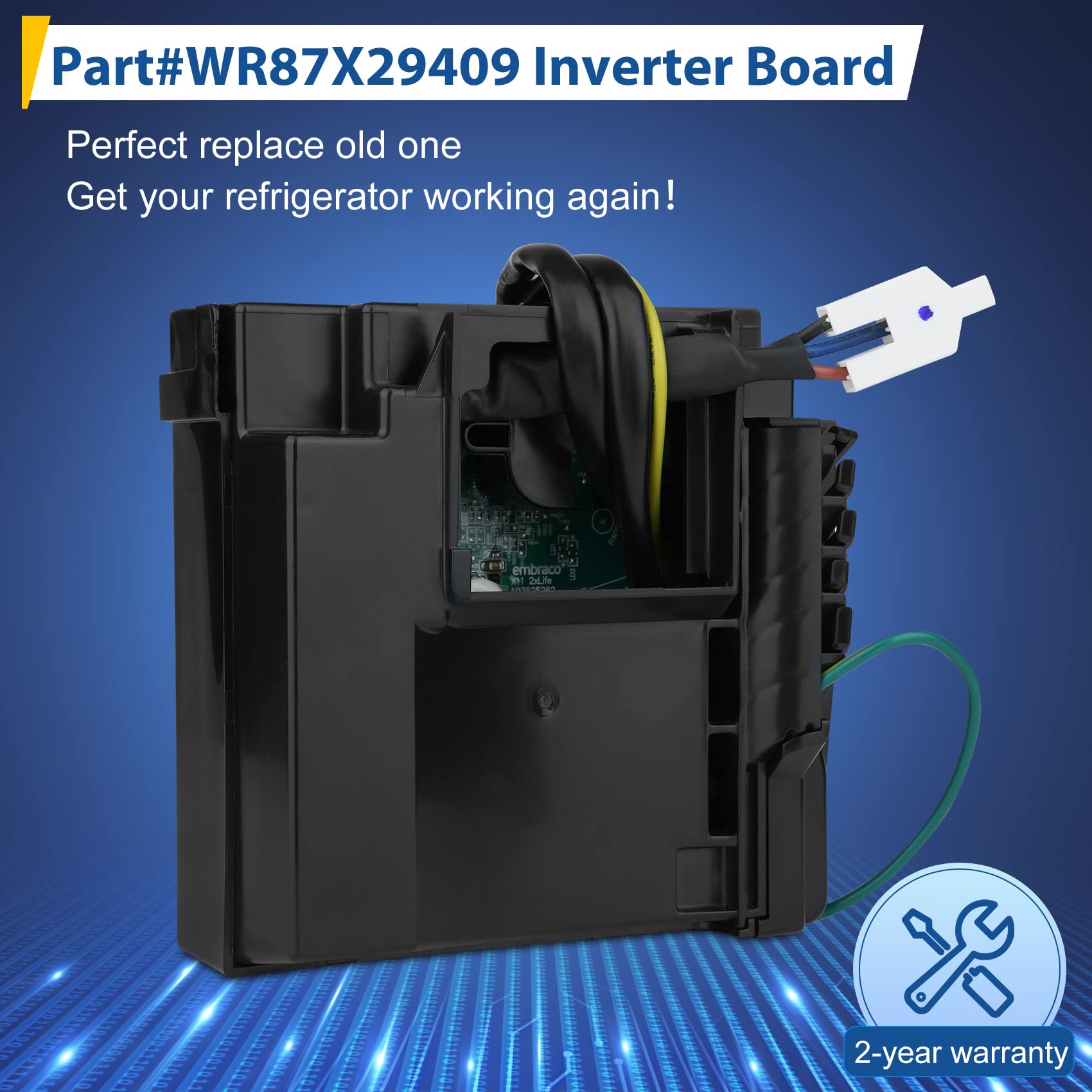 Upgraded WR87X29409 Inverter Board, Compatible with General Electric ...