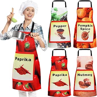 Amazon.com: Chicingyou 4 Pcs Condiment Apron Group Halloween Condiment ...