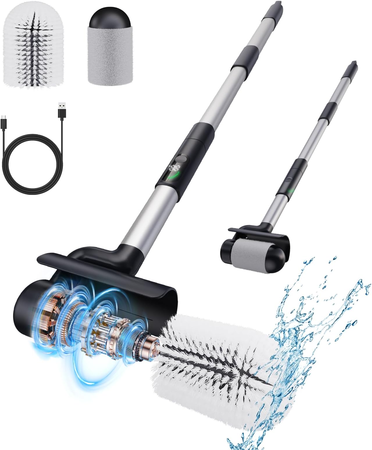 Amazon.com: Tiwiche Roller Electric Spin Scrubber - 2-Speed Waterproof ...