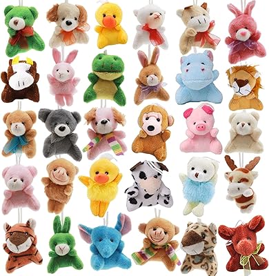 Amazon.com: 40 Pieces Mini Plush Animals Toys Set Animal Plush Toys ...