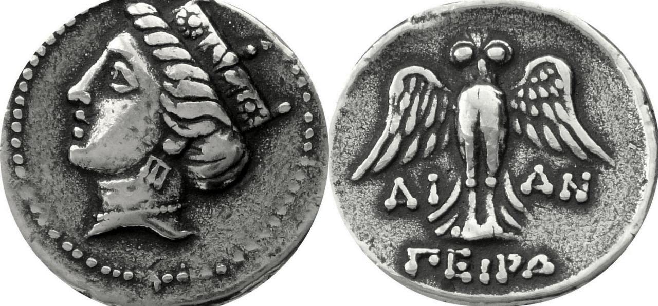 Amazon.com: Tyche, Famous Ancient Greek Coin, Goddess of Luck and ...