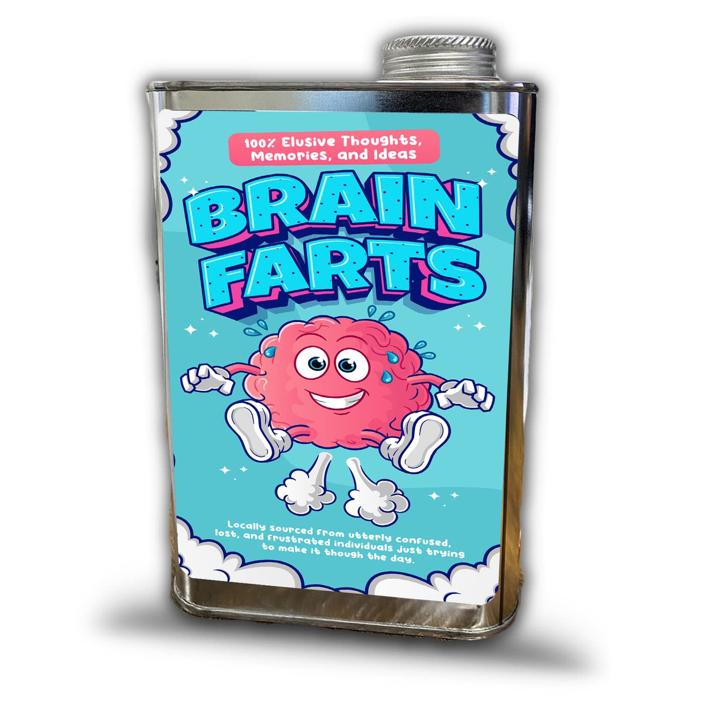 Amazon.com: Brain Farts Empty Tin Prank Gift Box - Over The Hill Gag Gifts for Grandmother ...