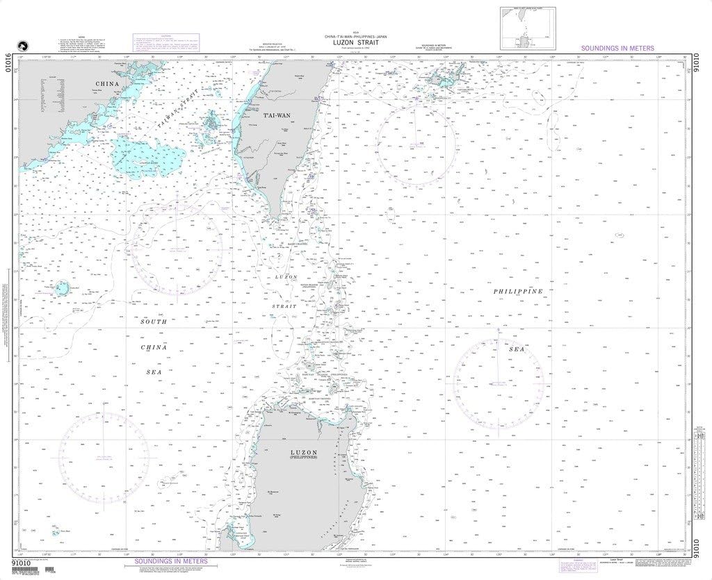 Chart 91010: Luzon Strait Philippines | Ubuy