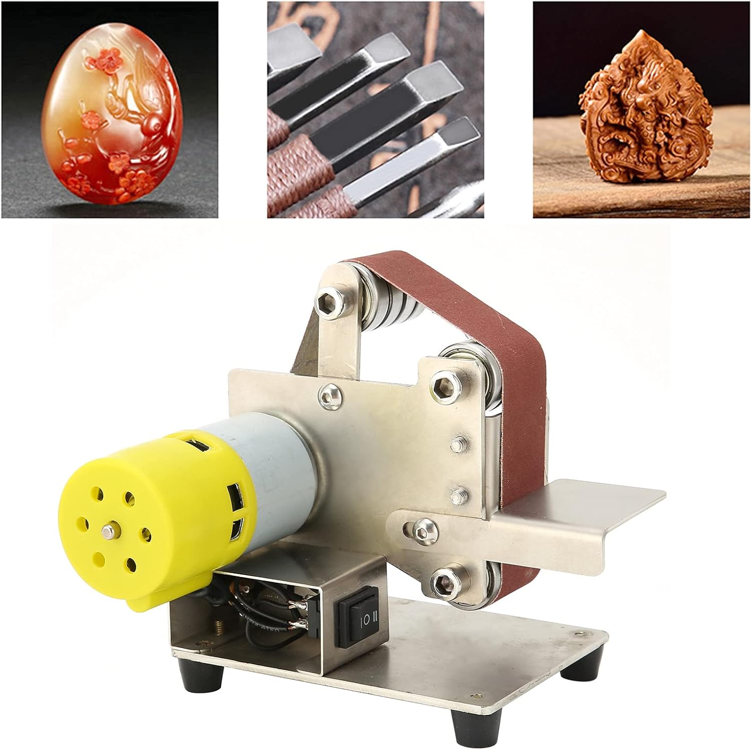 Buy Electric Mini Belt Sander Grinder Bench Sanding Machine DIY ...