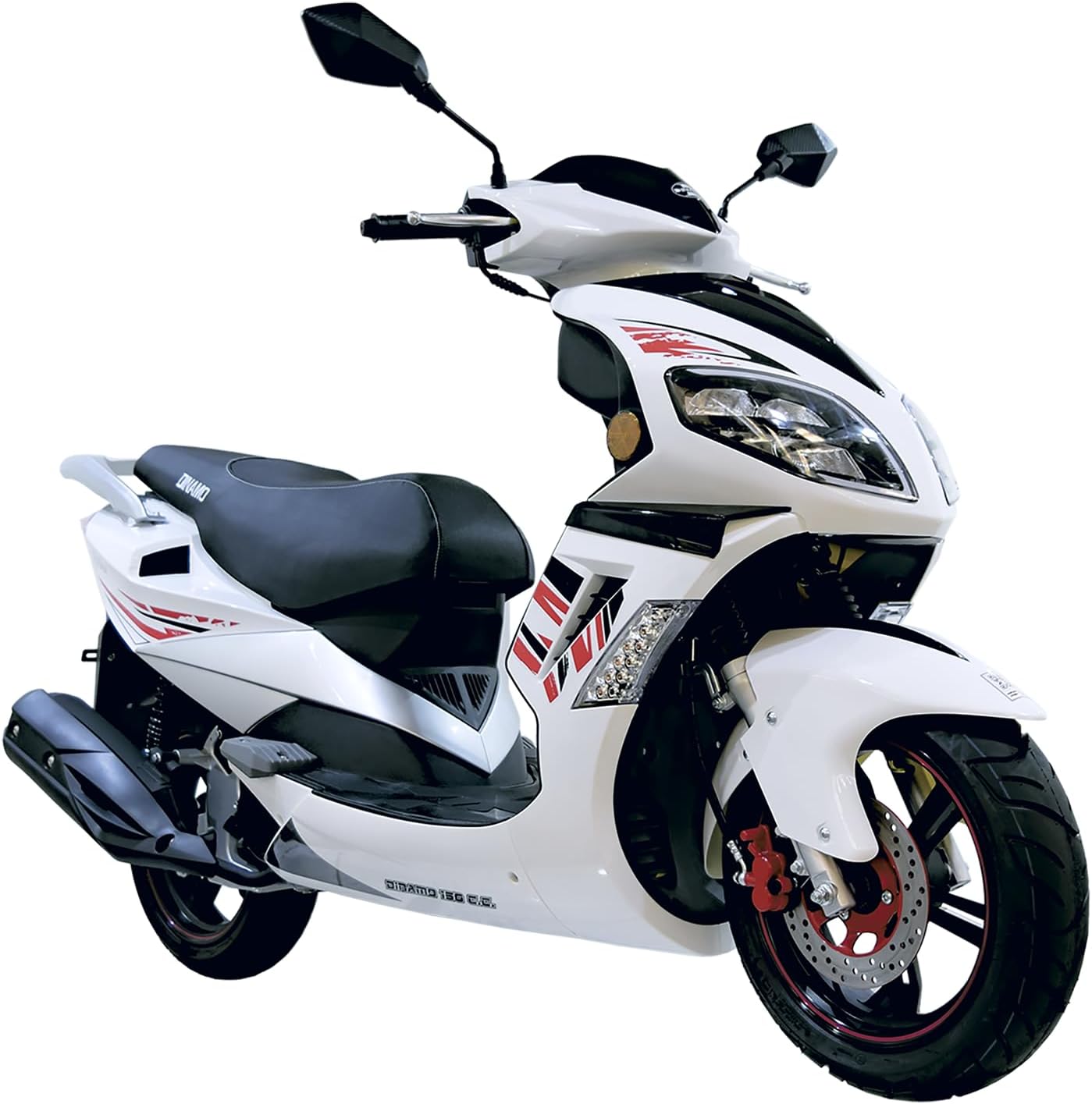 DINAMO Motocicleta Scooter Adventure Elite 150 2026 Blanca : Amazon.com ...