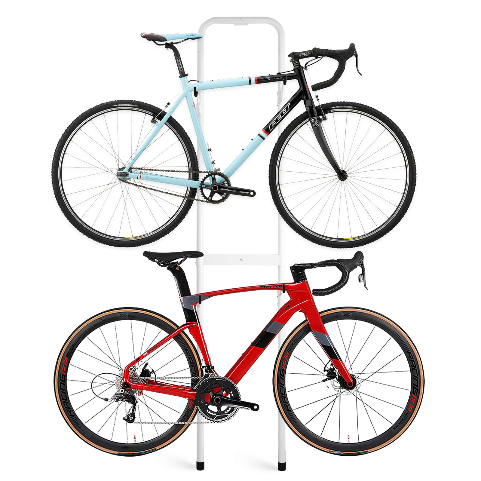 2 Bike Storage Rack -Wall Bike Rack - Fully Adjustable Bike Rack Garage ...