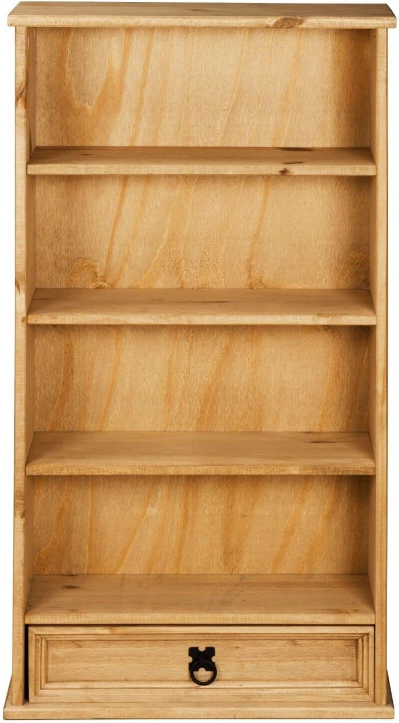 Corona 1 Drawer DVD/CD Rack Bookcase Storage Unit Mexican Solid Pine ...