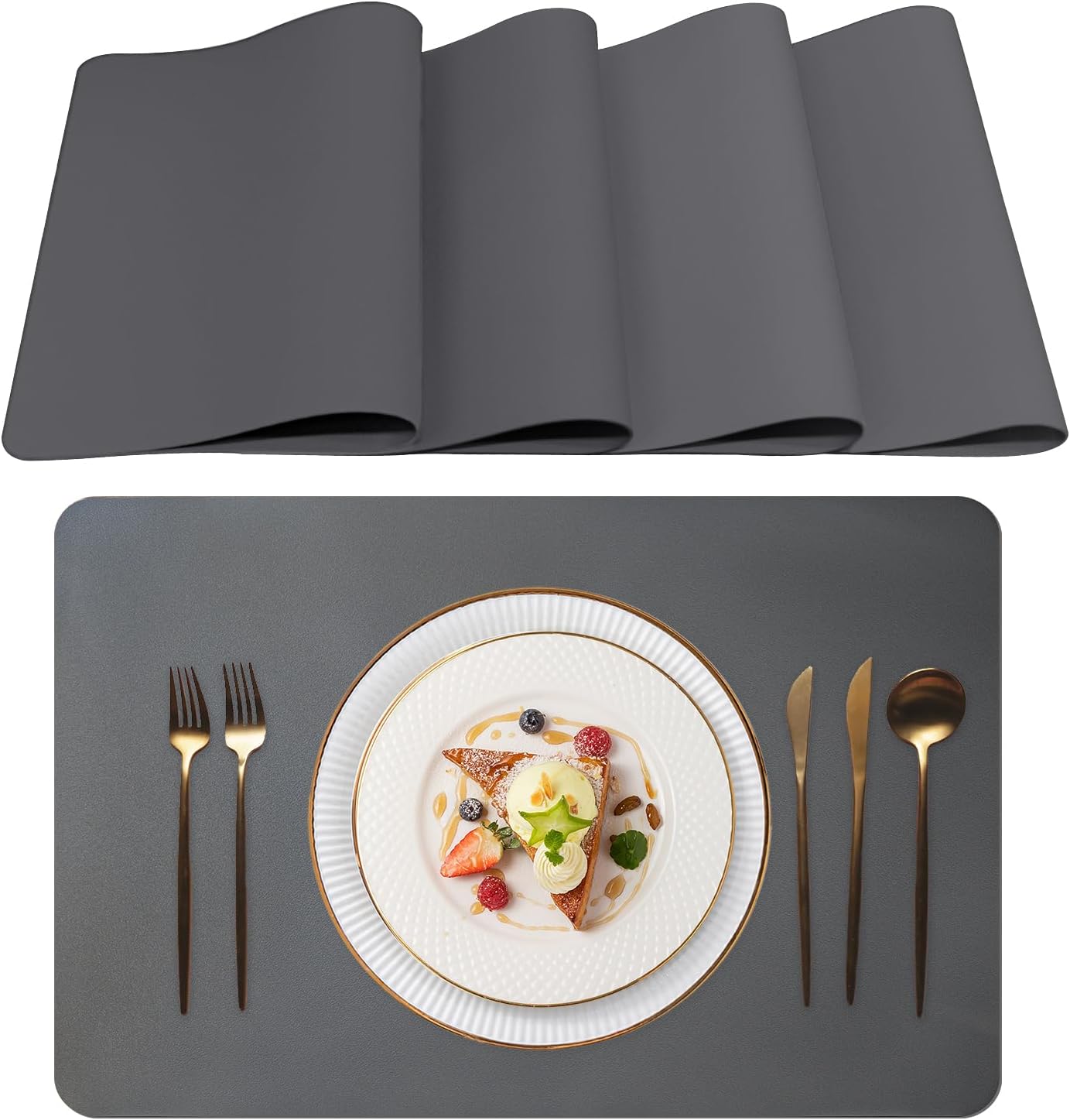 KoKaKo Lot de 4 sets de table en PVC, antidérapants et lavables ...