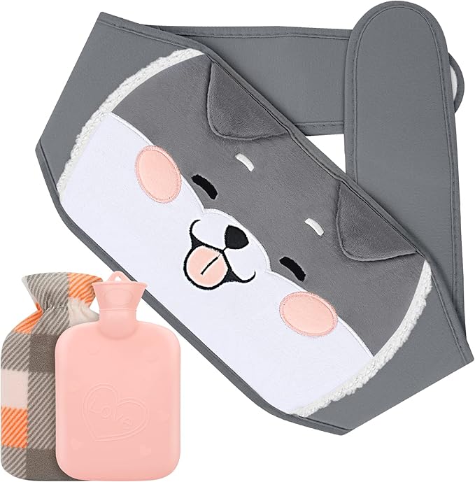 Wearable Hot Water Bottle Belt, Hot Water Bottle with Cover Detachable ...