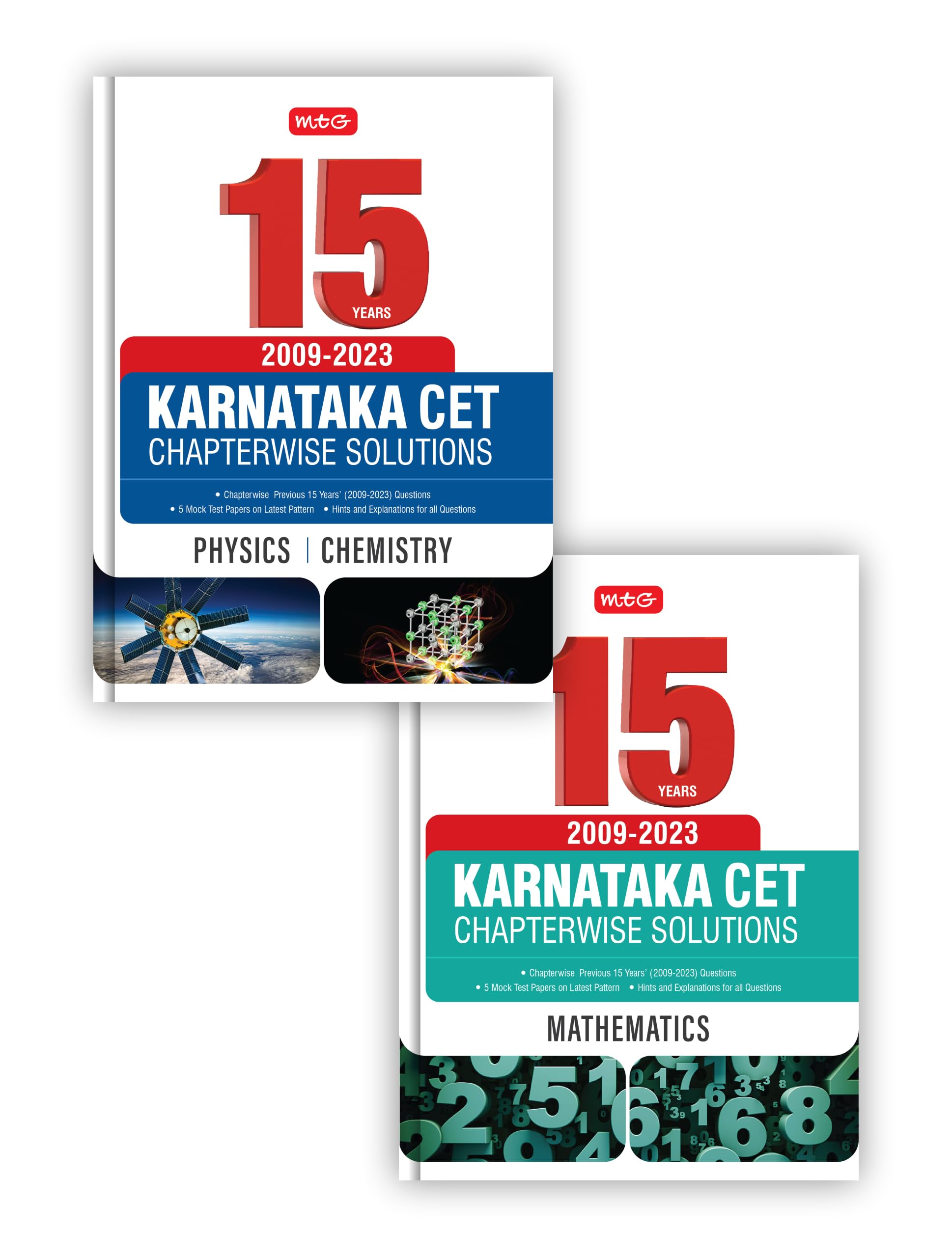 MTG 15 Years Karnataka CET Chapterwise Solutions Physics, Chemistry ...