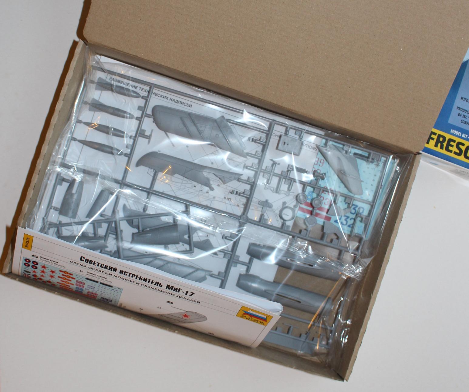 Zvezda 7318 500787318-1:72 MIG-17 Fresco Soviet Fighter-Plastikbausatz ...