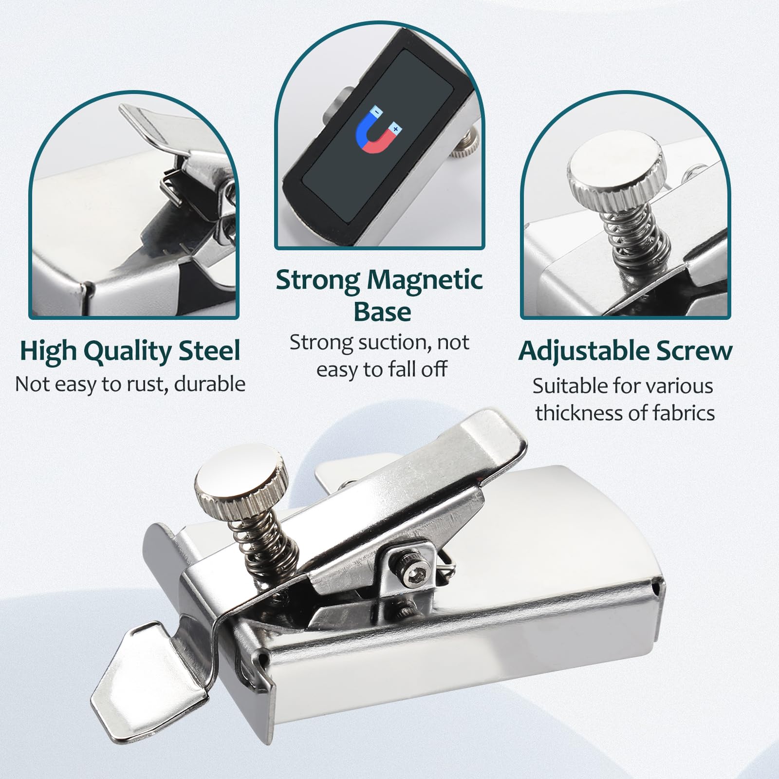 Snapklik.com : Magnetic Seam Guide Sewing Rolled Hemmer Foot Kit ...