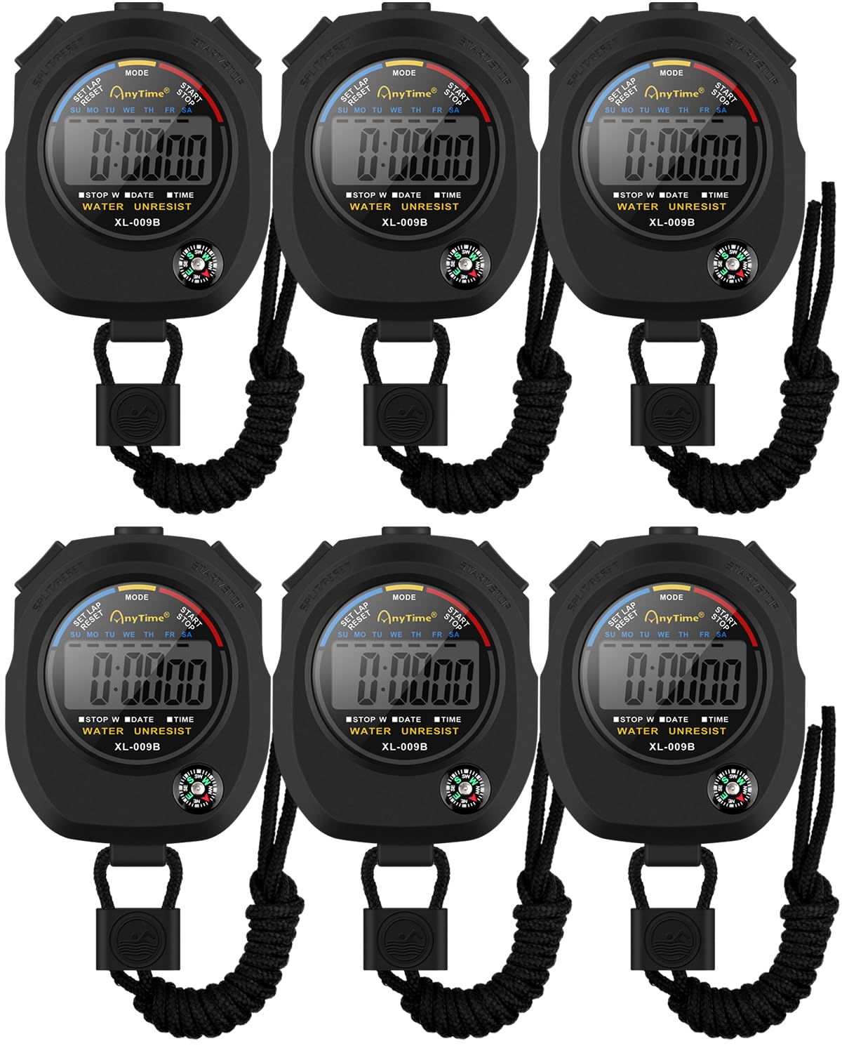 Sports Stopwatch Timer, BROTOU Professional Digital Stopwatch with ...