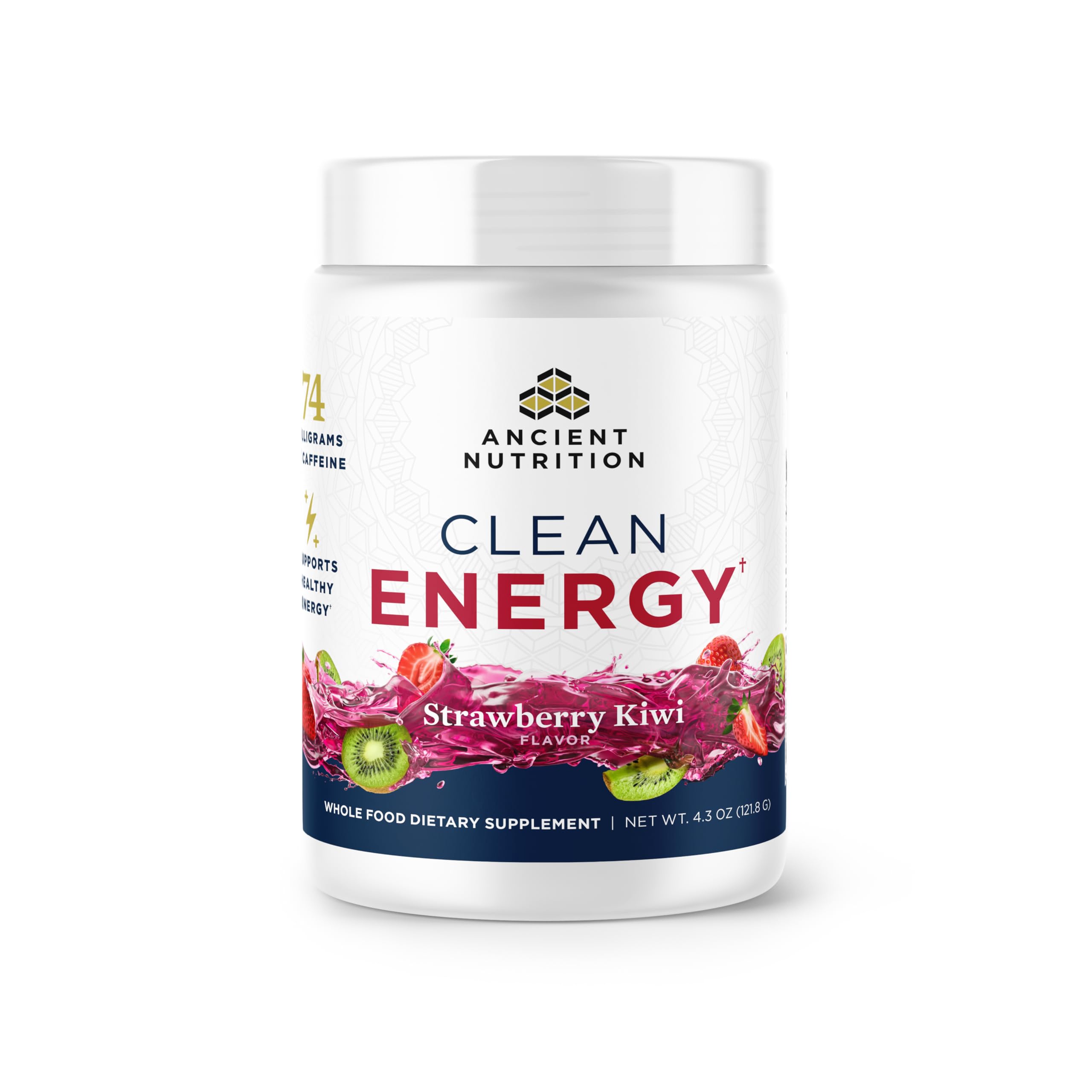 Amazon.com: Ancient Nutrition Clean Energy Powder, Strawberry Kiwi ...