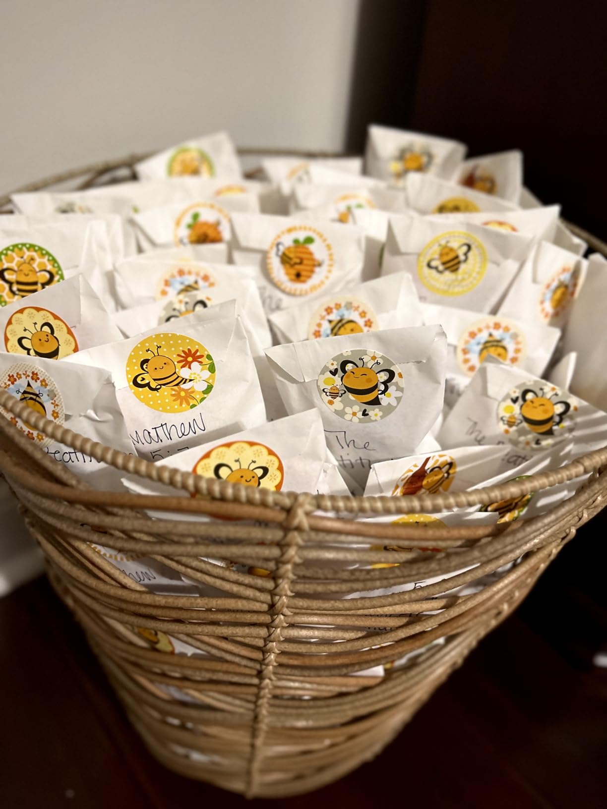 Amazon.com: 500 Pack White Kraft Paper Bags Mini Paper Bags Treat Bags ...