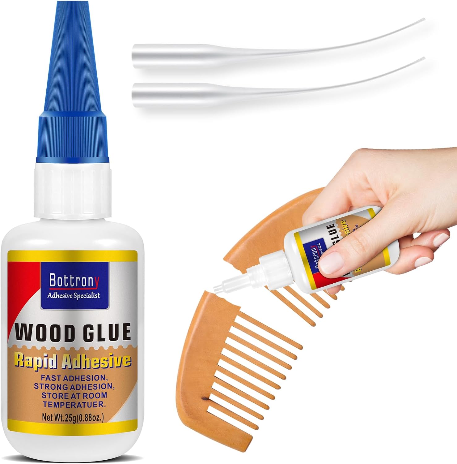 Clear Wood Glue, Fast Drying Wood Glue for Furniture Heavy Duty ...
