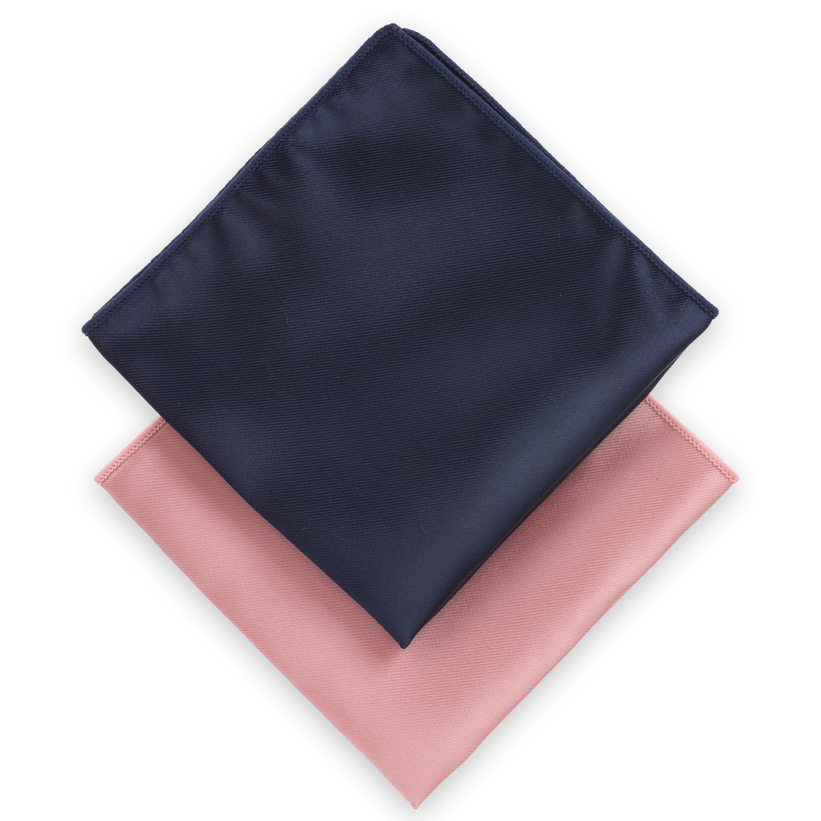 WLLHYF 2 Pcs Silk Pocket Squares for Men Men's Handkerchiefs 10x10 Inch ...