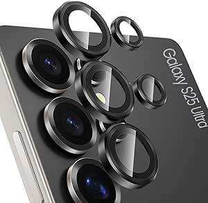 Amazon.com: Tensea (3+2PCS Compatible with Samsung Galaxy S25 Ultra Camera Lens Protector, 9H ...