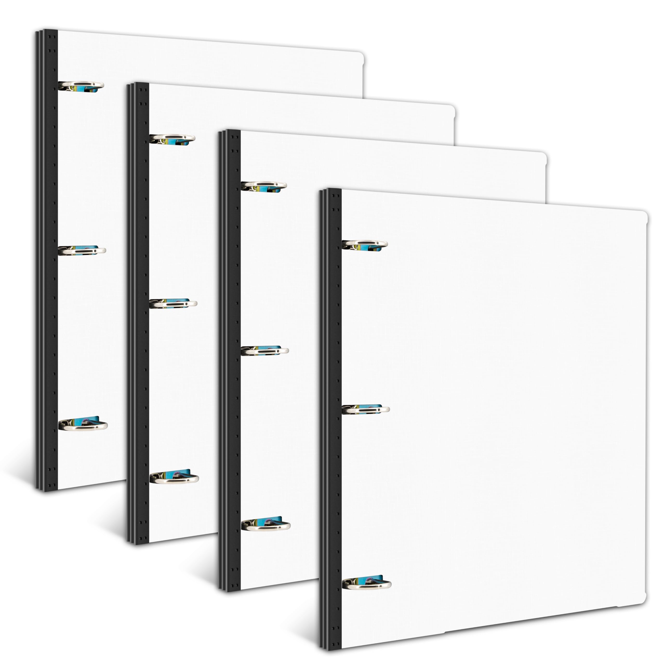 Amazon.com : INFUN 1 INCH Telescoping 3 Ring Binder - 4PCS-White ...