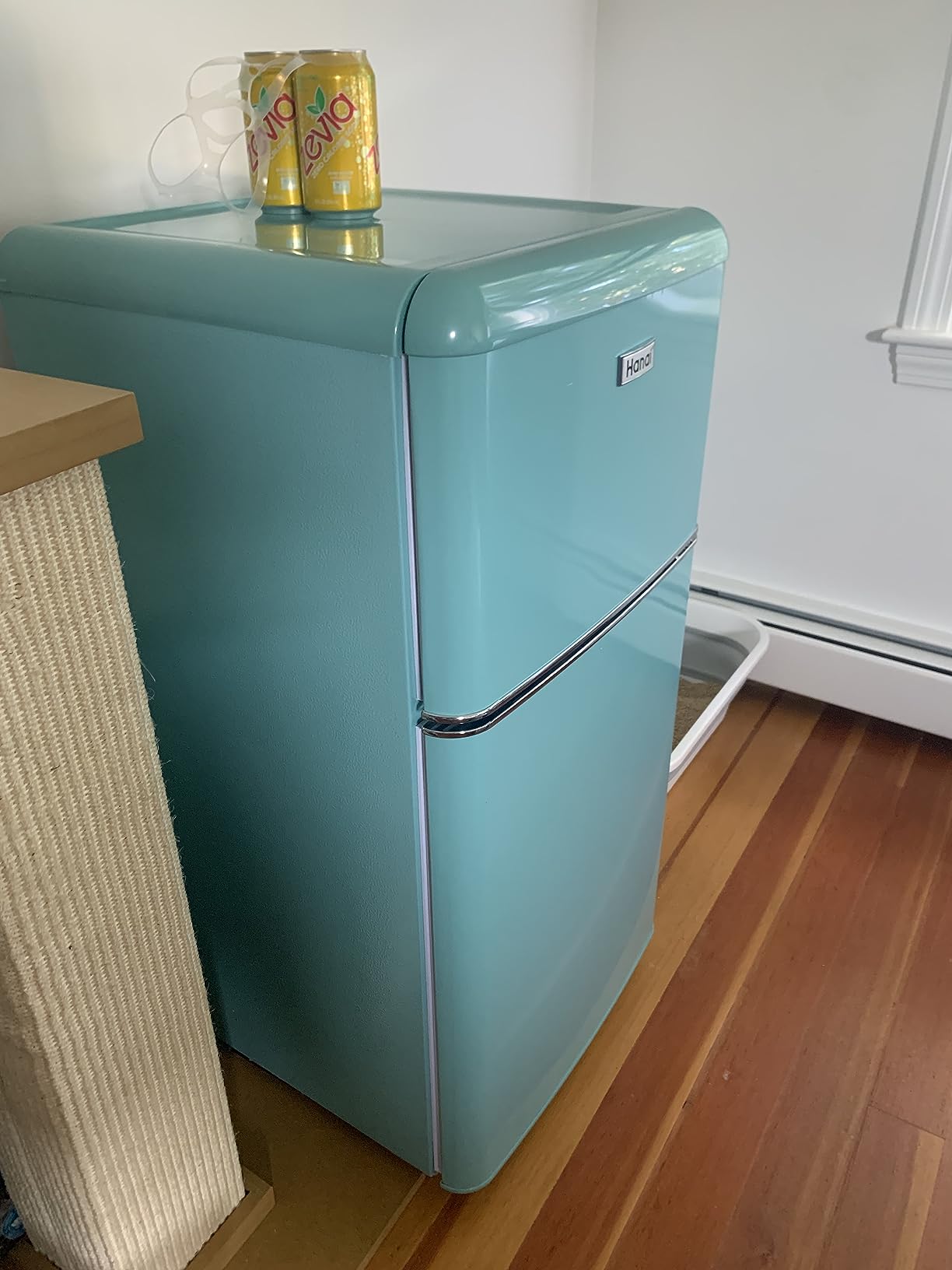 $30/mo - Finance WANAI Small Refrigerator with Freezer 3.5 Cu.Ft Mini ...