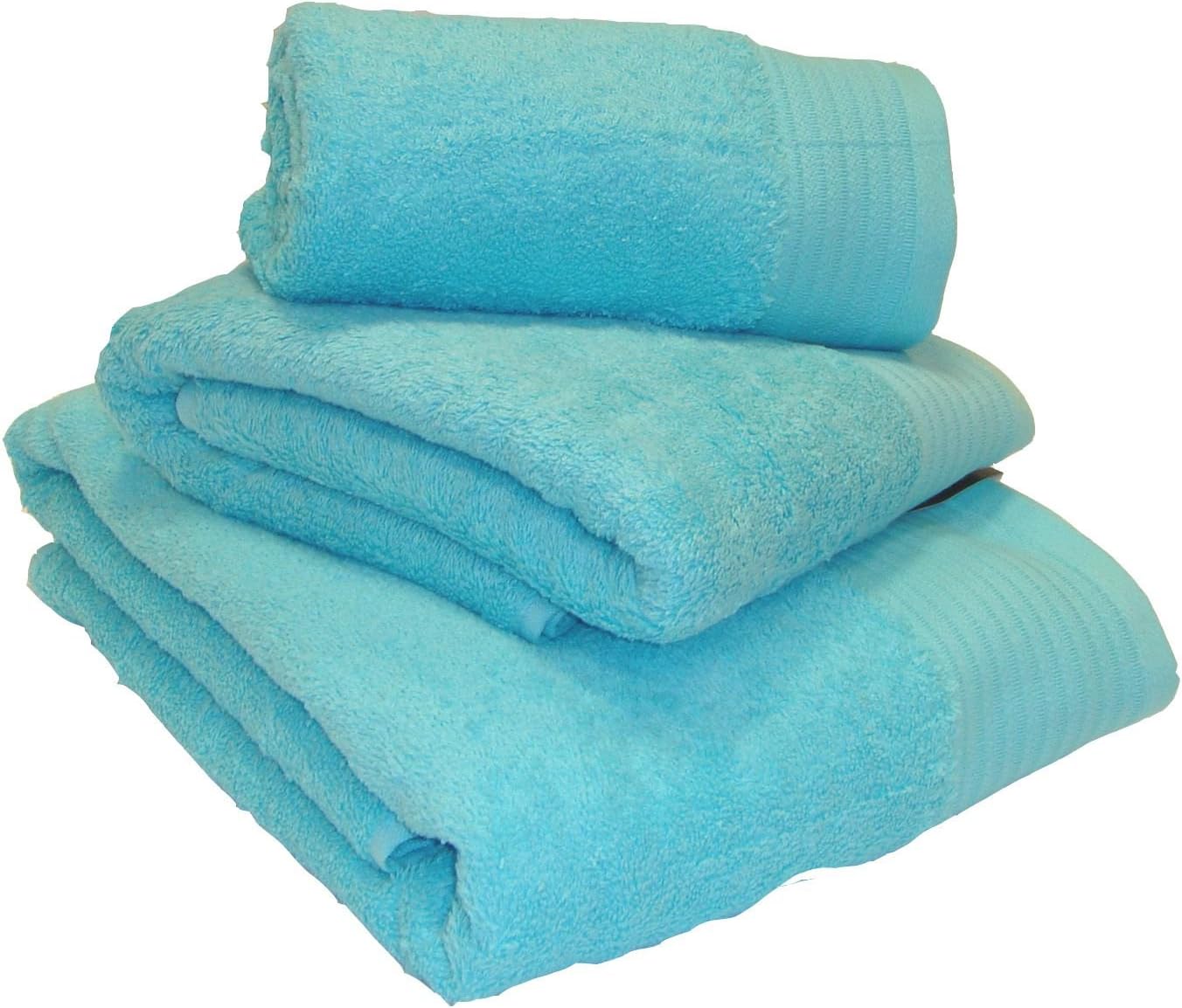 Luxury 100% Egyptian Cotton Turquoise Towels Bath Towel : Amazon.co.uk ...