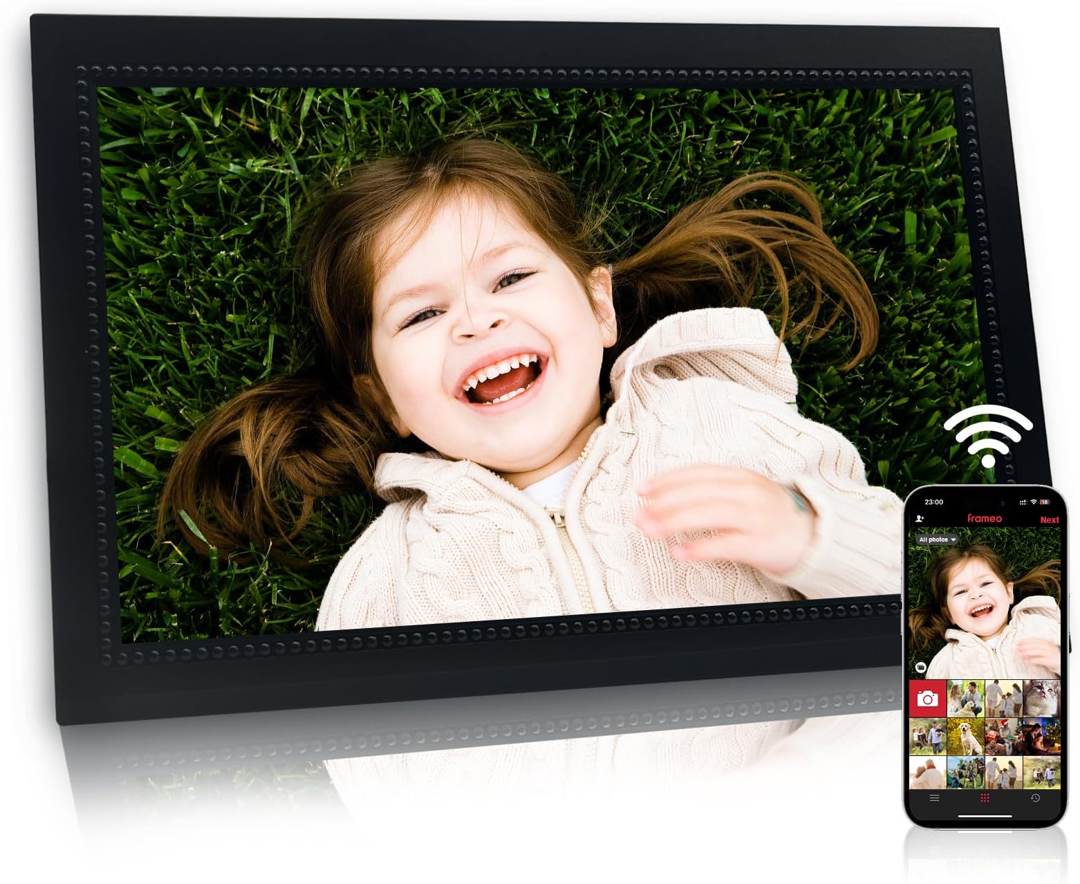 Amazon.com : 15.6” Digital Picture Frame Smart WiFi Digital Photo Frame ...