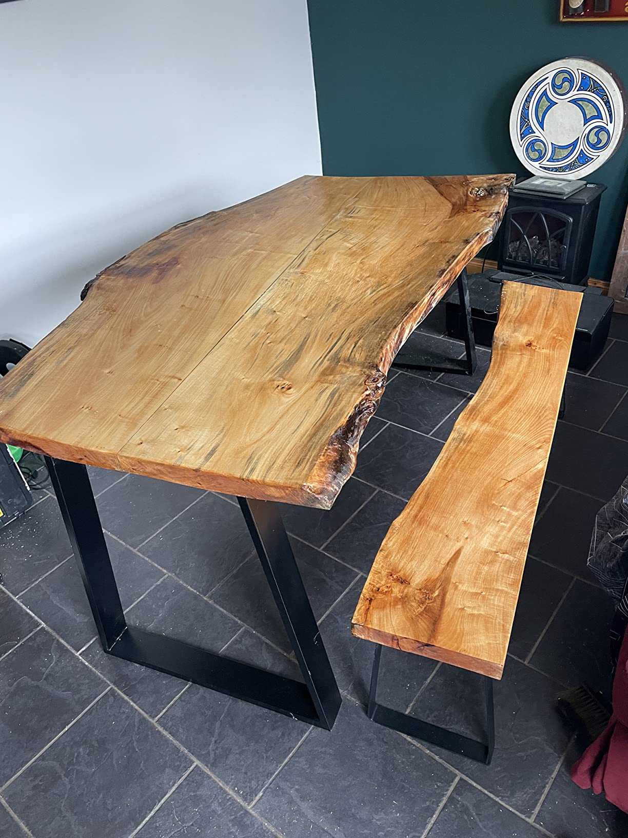 Nisorpa X Shaped Metal Table Legs Solid Steel Industrial Dining Table ...