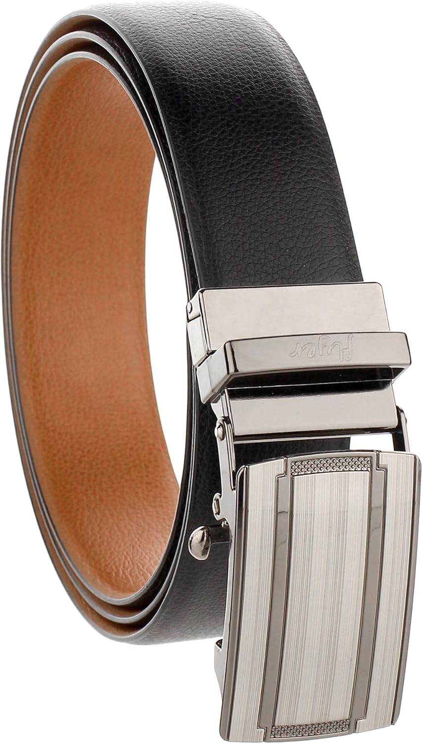 Amazon.com: Flyer Men's PU Leather Reversible belt (Formal/Casual ...