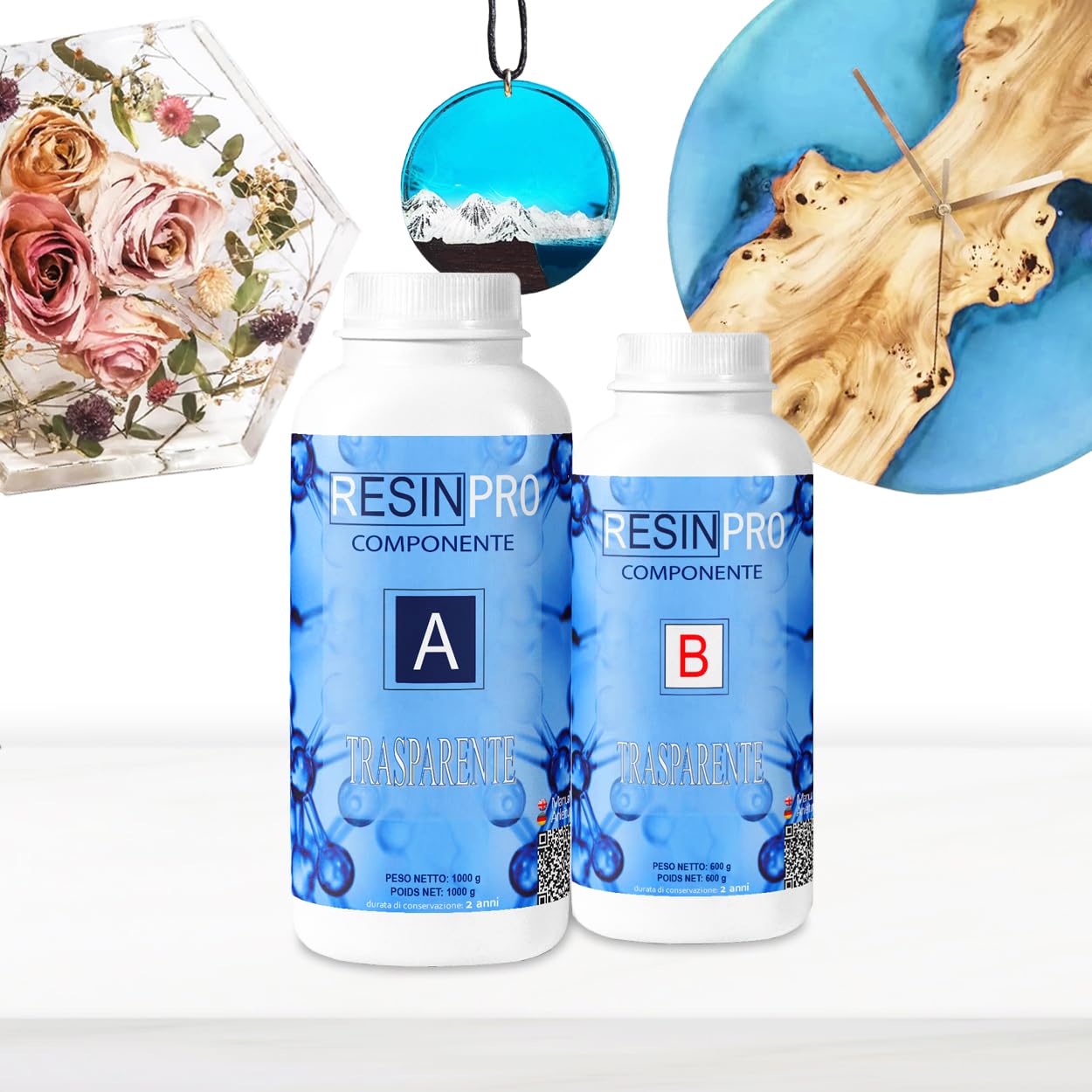 Resin Pro ® 800 Gr Resina Epossidica Ultra Trasparente Atossica ...