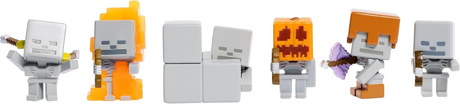 Amazon.com: Minecraft Skeletons Mini Figure Mob Pack : Toys & Games