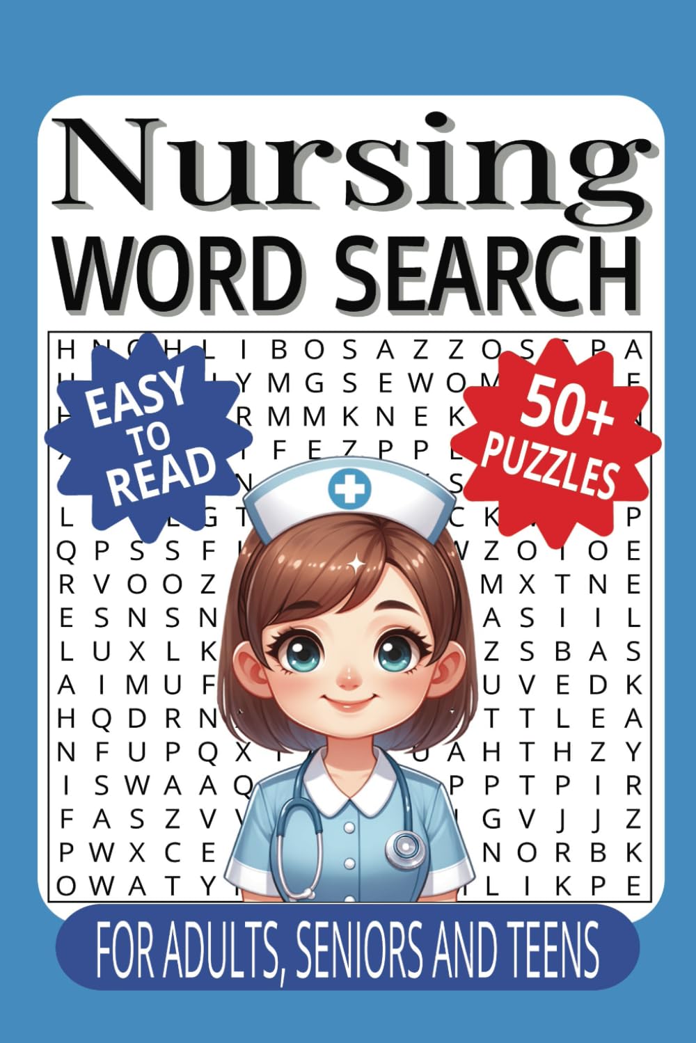 Nursing Word Search Puzzle Book: Word Searches with Easy to Read Print ...