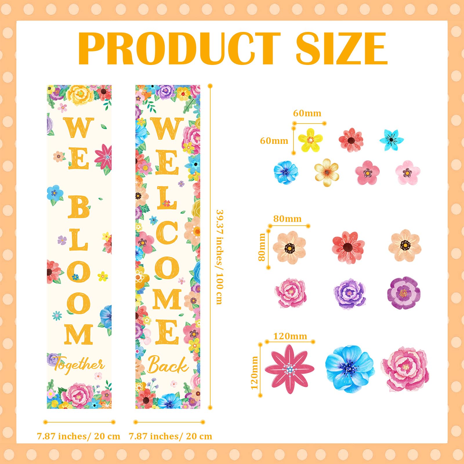 Snapklik.com : 50 Pcs Welcome Banner For Classroom 2 Wildflowers Poster ...