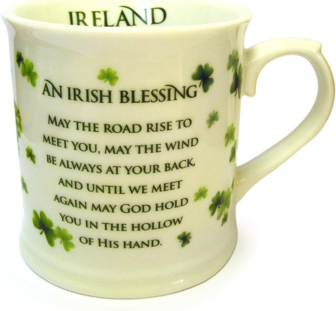 Amazon.com: GaelSong Ceramic Irish Blessing Mug Green Elements Coffee ...