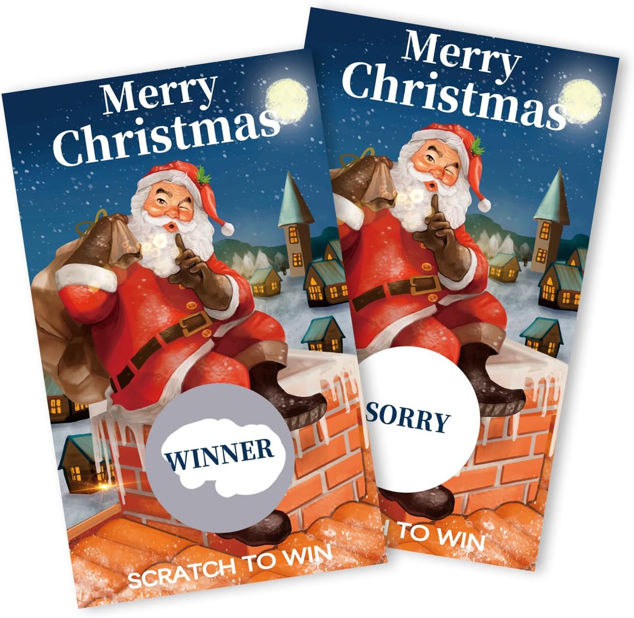 Amazon.com: Christmas Scratch Off Cards, Games Prize Ideas for Santa ...