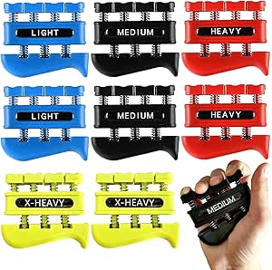 Amazon.com: 4 Weights Total 8 Piece Grip Strength Trainer Set,Hand Grip ...
