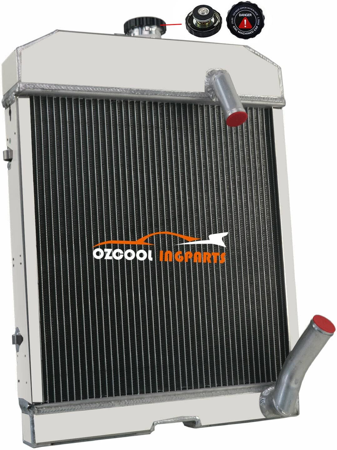 Amazon.com: OzCoolingParts 3 Row Core Aluminum Tractor Radiator for ...