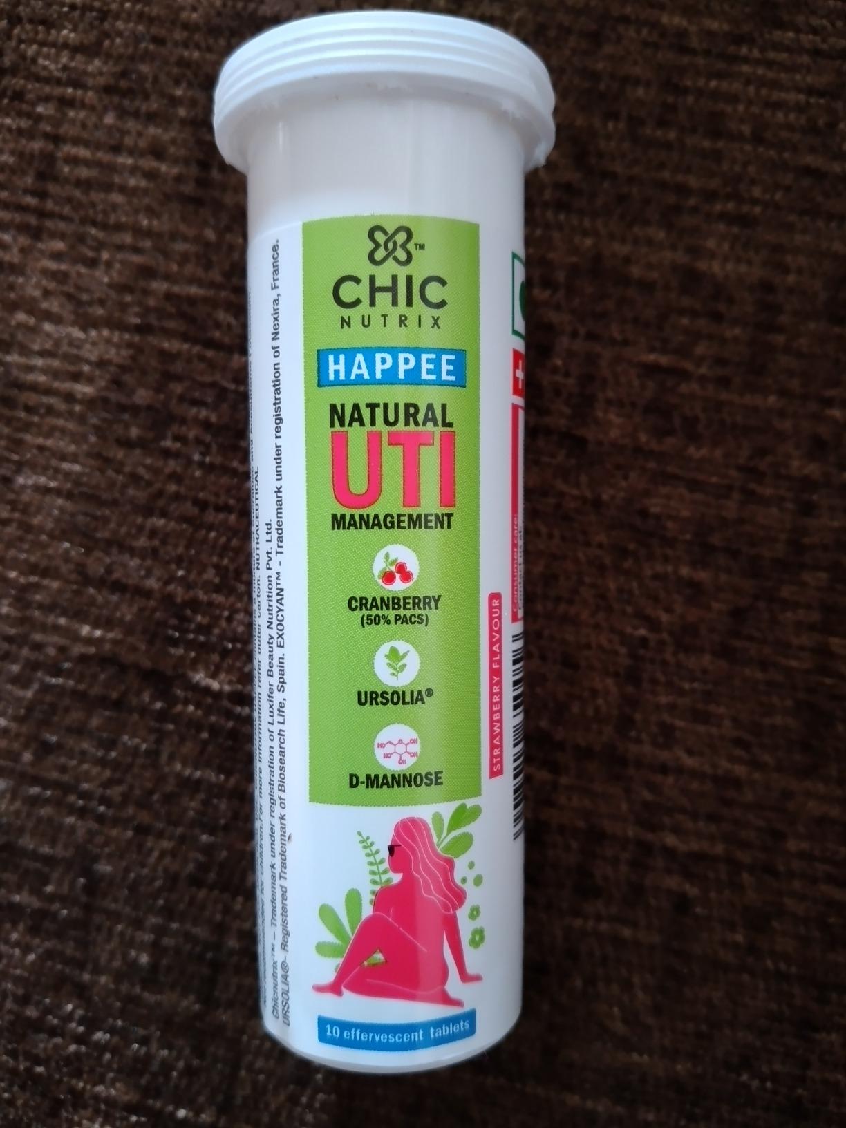 Buy Chicnutrix Happee - UTI Drink - Cranberry Juice with Ursolia ad D ...