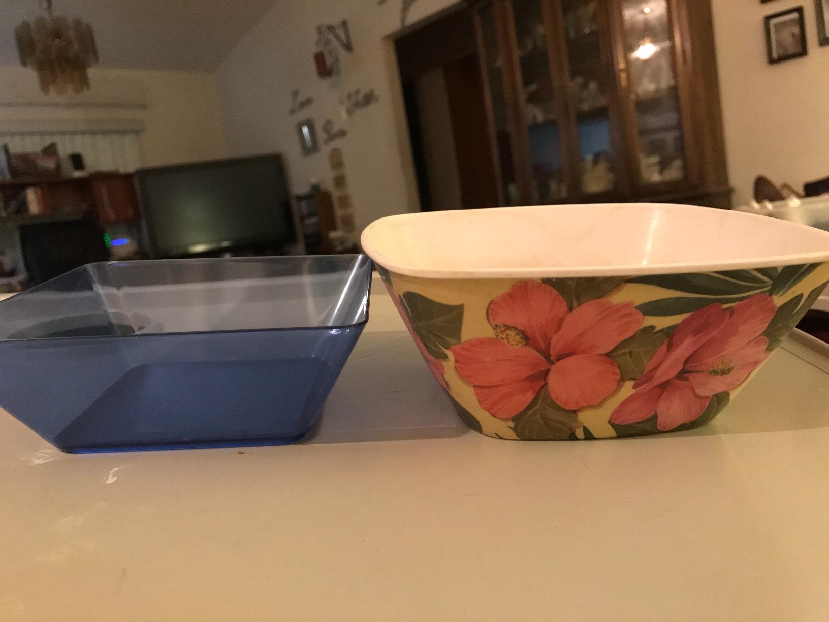 Amazon.com | Creative Converting Square Plastic Bowl, One Size, Clear ...