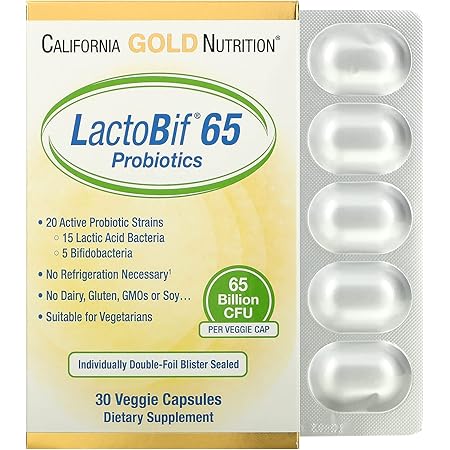 Amazon.com: LactoBif Probiotics, 30 Billion CFU, 60 Veggie Capsules ...