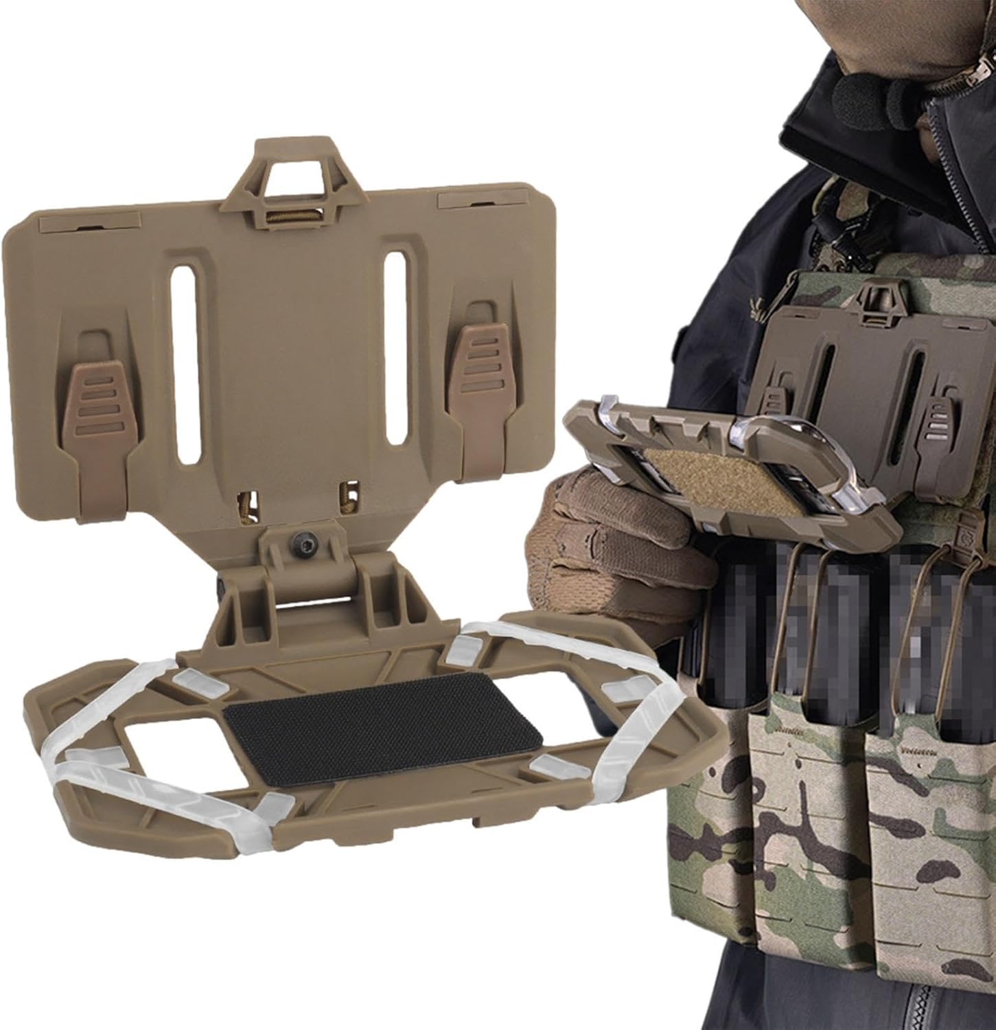 Tactical Vest Phone Holder, Folding Phone Navigation Hanging Board ...