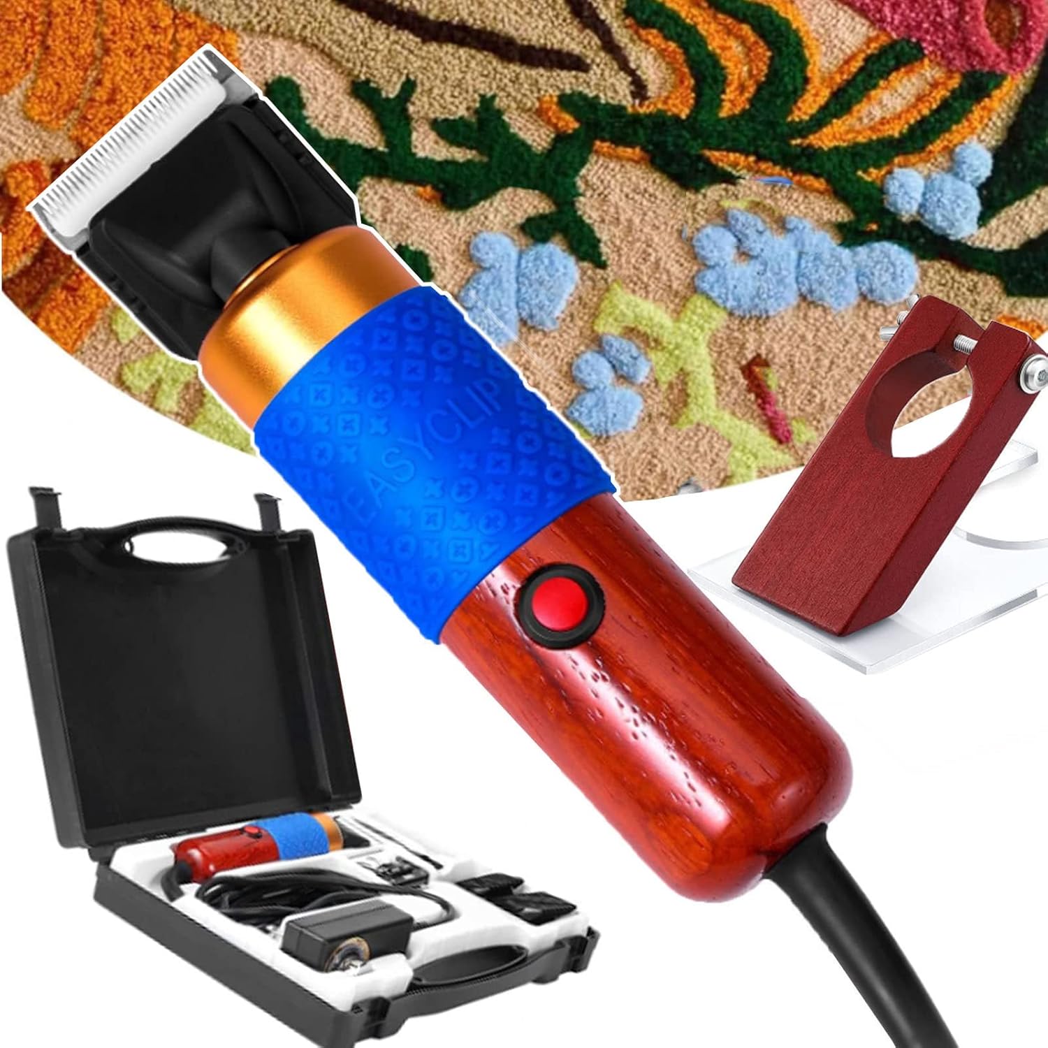 wolfmoutiy Teppich Trimmer Tufting Clippers-Geschwindigkeit Einstellbar ...