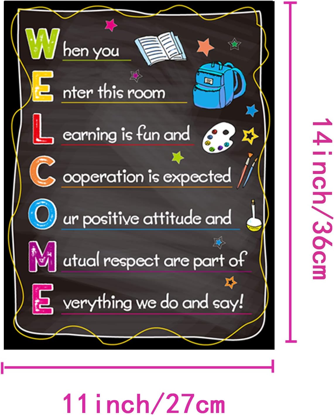 Motivational Back to School Poster for Classroom Philippines | Ubuy