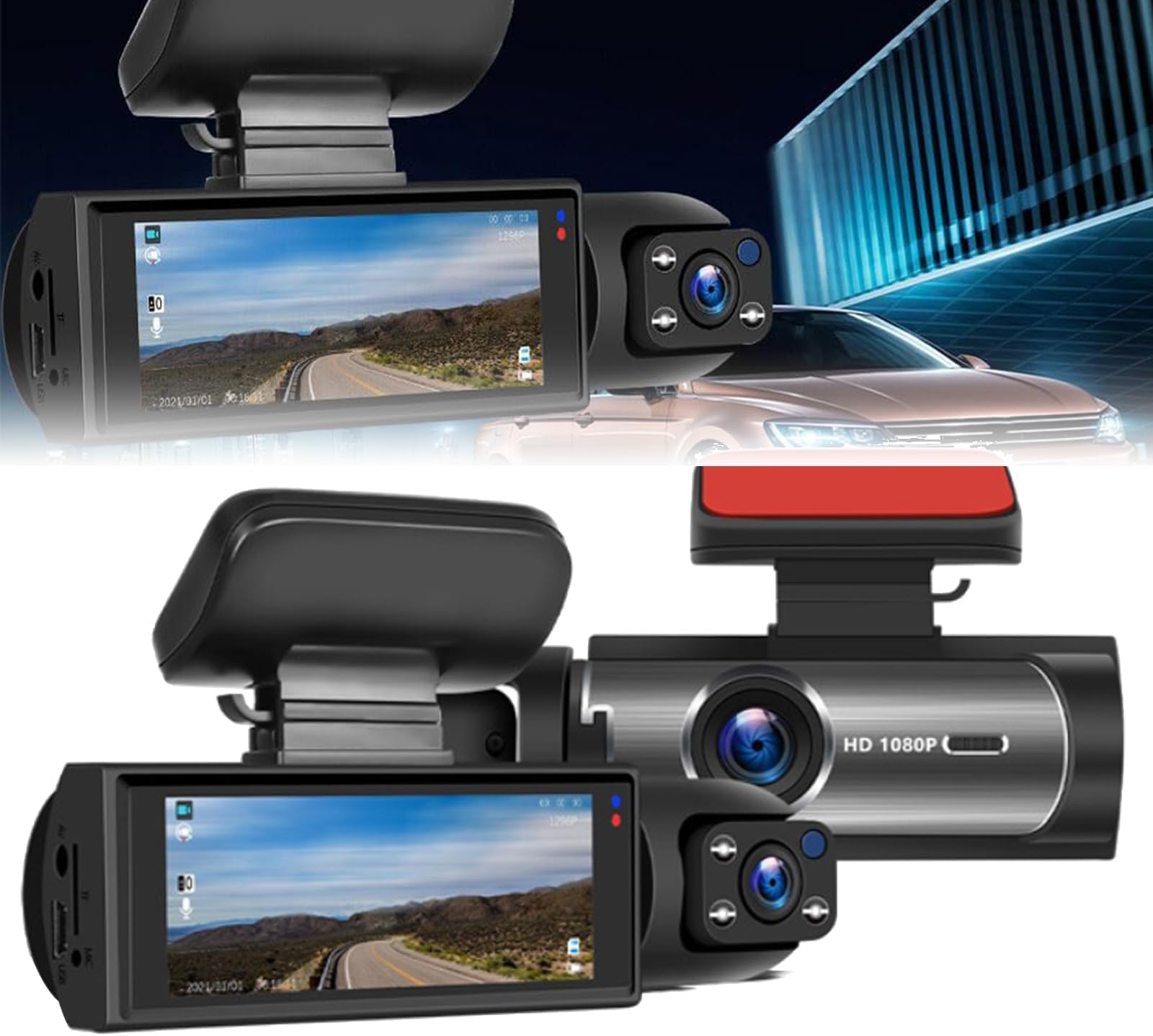 Amazon.com: Dash Cam Front and Rear, Dash Cam Front and Inside, 360 ...