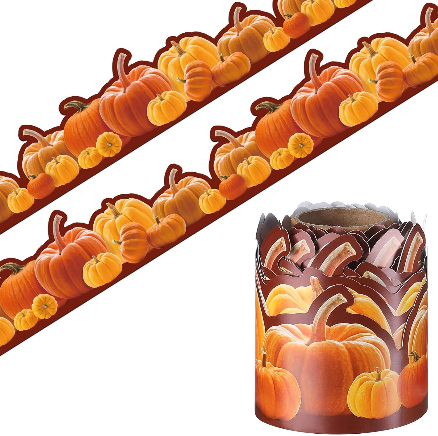 Amazon.com: Colarr 36 Feet Thanksgiving Bulletin Board Border Cutouts ...